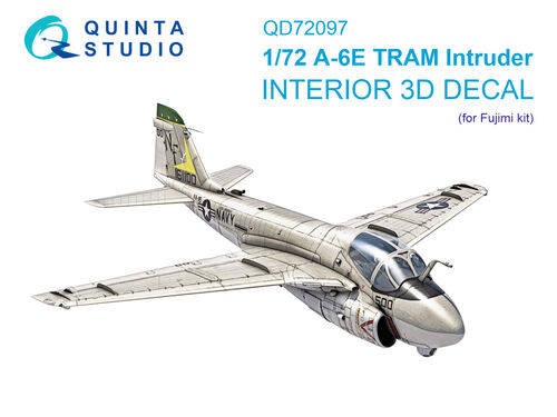 Quinta Studio QD72097 A-6E TRAM Intruder 3D-Printed & coloured Interior on decal paper (Fujimi)