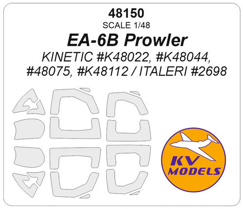 KV Models 48150 EA-6B Prowler And Wheels Masks