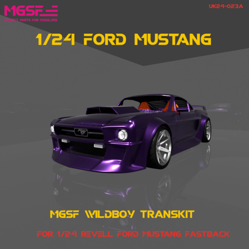 MGSF UK24-023A Ford Mustang '65 Wildboy Restomod Transkit For Revell 07065