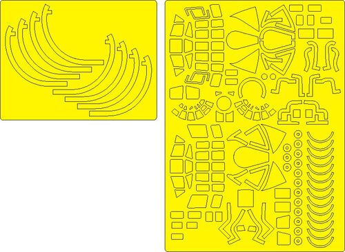 New Ware AM1230 B-24J Liberator EXPERT Kabuki Masks For HobbyBoss 81774 Kit