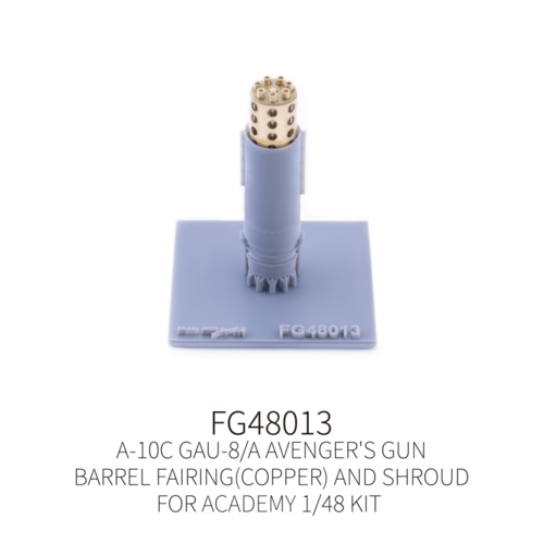 Galaxy-Model FG48013 A-10C GAU-8/A Avenger's Gun Barrel Fairing (Copper) And Shroud (For Academy)