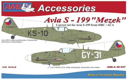AML A48037 Avia S-199 Mezek - Correct Set Part 1 (for Academy and Hobby Craft kits)