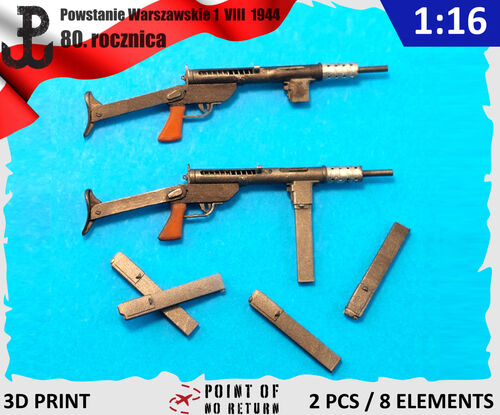 Point Of No Return 16-24009 Machine Pistol Błyskawica - Stock Expanded