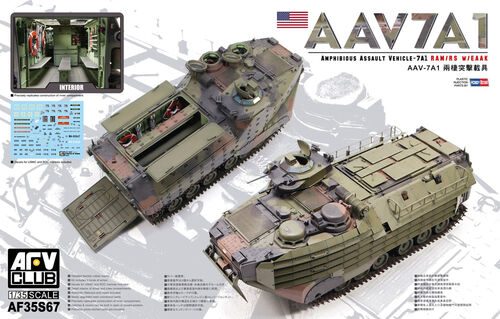 AFV Club 35S67 USMC/ROC AAVP-7A1 w/ EAAK & interior, ca.1989-present