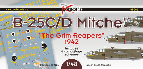 DKdecals 48066 B-25C/D Mitchell - 'The Grim Reapers' 1942
