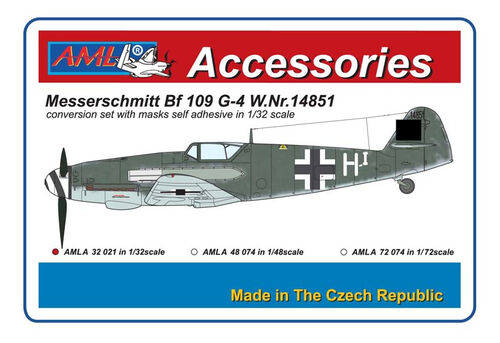 AML A72077 Messerschmitt Bf-109 G-4 W.Nr14851 - Conversion set with resin parts and decals