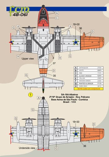 FCM 48061 Grumman SA-16 Albatros in Brazilian and Italian Service