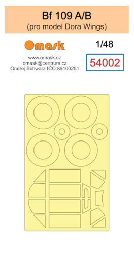 Omask 54002 Messerschmitt Bf-109 A / B Masks (for Dora Wings kits)