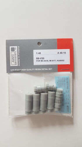 AWC-MODEL A48-10 Rocket launcher B8-V20 for Mi-24, Mi-35, Mi-8, Mi-17, Ka-50 and Ka-52