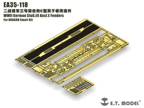 ET Model EA35-118 German StuG.III Ausf.E - Fenders (for Dragon Smart Kit)