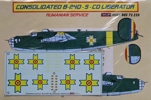 Kora Models Dec72220 Consolidated B-24D-5-CO Liberator - Rumanian Service