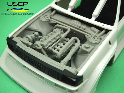 Ukrainian Scale Cars Production (USCP) 24T028 Audi Quattro S1 Gr.B Engine Bay Super Detail Set (TransKIT)