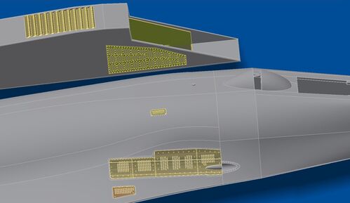 Metallic Details MD4804 Sukhoi Su-27 Flanker B - Air intake grilles (designed to be used with Academy kits)