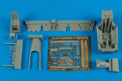Aires 7273 Su-33 Flanker D cockpit set Hasegawa