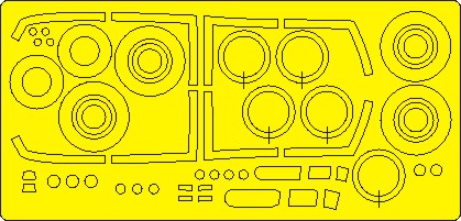 New Ware AM1118 F-16D Block 30/40/50 BASIC Kabuki Masks For Kinetic K48105