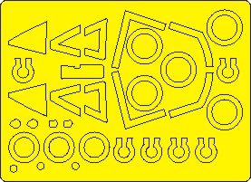 New Ware AM1102 Harrier AV-8A, GR1/GR3 BASIC Kabuki Masks For Kinetic
