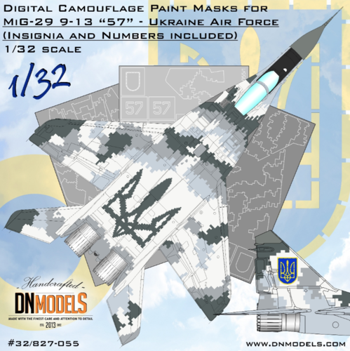 DN Models 32-827-055 Digital MiG-29 9-13 Ukraine Air Force