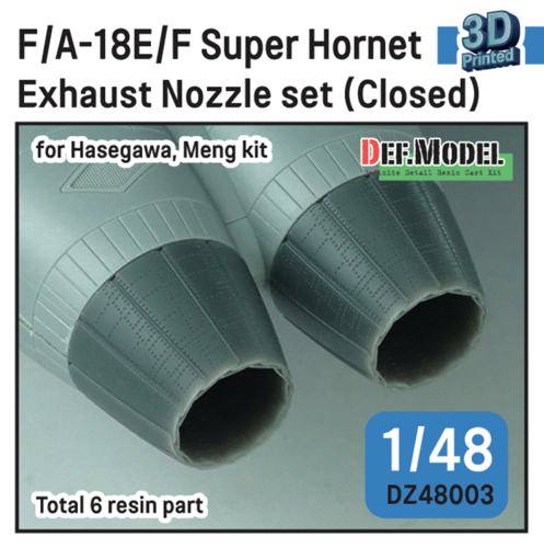 DEF Model DZ48003 F/A-18E/F Super Hornet Nozzle set - Closed