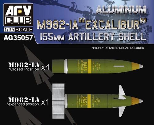 AFV Club AG35057 New Aluminum 155mm artillery shell