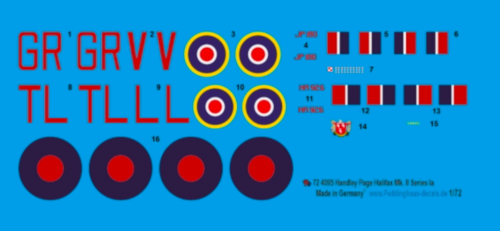 Peddinghaus-Decals 4095 Handley Page Halifax B.II, Series 1A