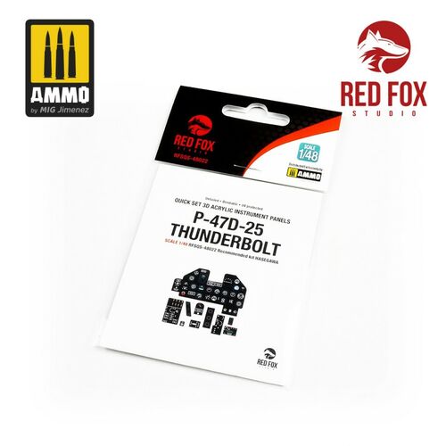 Red Fox Studio QS-48022 P-47D-25 Thunderbolt (for Hasegawa Kit)