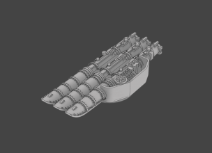 Shelf Oddity 7000163 IJN Type 12 Triple Torpedo Tube 610mm 1923 late