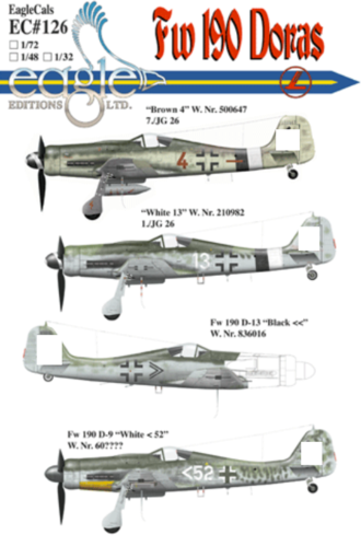 Eagle Editions D126-32 Fw 190 Doras based on Dora Vol. 2 book
