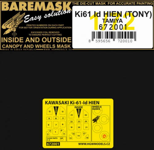HGW Models 672001 Ki-61-Id Hien Tony