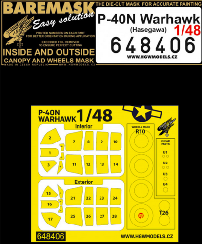 HGW Models 648406 P-40N Warhawk