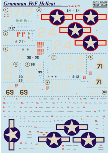 Print Scale 72-452 Grumman F6F Hellcat