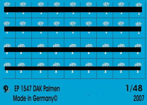 Peddinghaus-Decals 1547 DAK Palm Trees 2 Versions