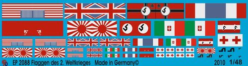 Peddinghaus-Decals 2088 Flags Of The II World War