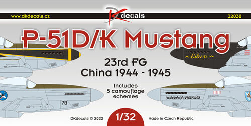 DKdecals 32030 P-51D/K Mustang 23rd FG China 1944 - 1945