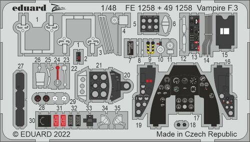 Eduard FE1258 Vampire F.3 AIRFIX