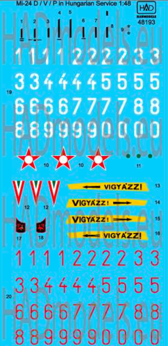 HAD Models 48193 Mi-24D / V / P in Hungarian Servis