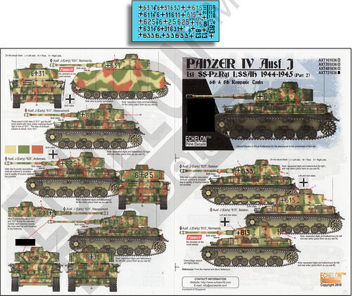 Echelon Fine Details AXT721036 LAH Panzer IV Ausf. Js 1944-1945 (Pt2)