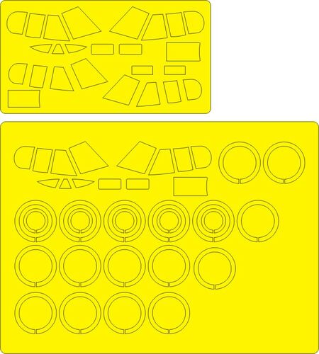 New Ware AM0903 B-52G/H Stratofortress ADVANCED kabuki masks for Italerii, AMT/ERTL