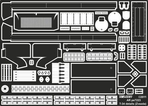 Armory Models Group pe7223 T-34 exterior detailing set
