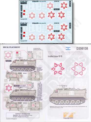 Echelon Fine Details D356138 IDF Medevac M113s