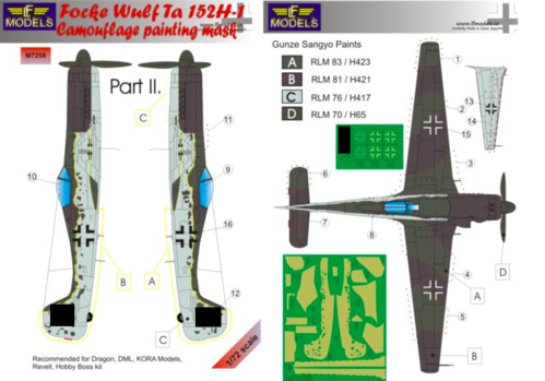 LF Models M7258 Focke Wulf Ta 152H-1 Part II.