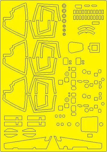 New Ware AM0866 Su-33 Flanker-D ADVANCED kabuki masks for Minibase 8001 kit
