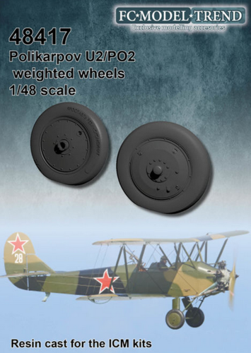 FC ModelTrend 48417 Polikarpov U2 weighted wheels