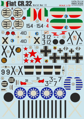 Print Scale 72-114 Fiat CR.32