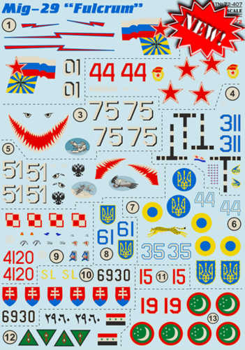 Print Scale 72-407 MiG 29 "Fulcrum"