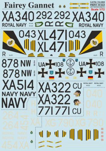 Print Scale 72-069 Fairey Gannet
