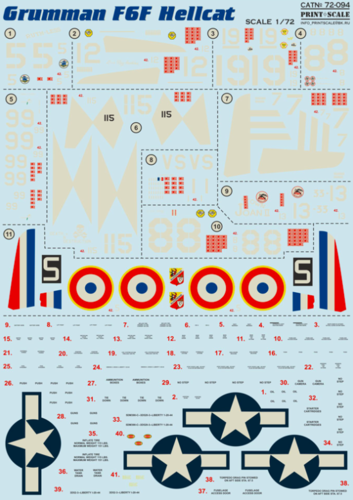 Print Scale 72-094 Grumman F6F Hellcat