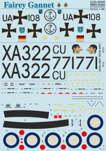 Print Scale 48-069 Fairey Gannet