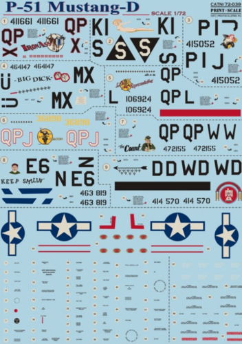 Print Scale 72-039 P-51 Mustang-D