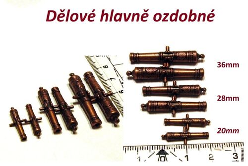 HiSModel G-CD28 Gun barrel decorate - L 28mm