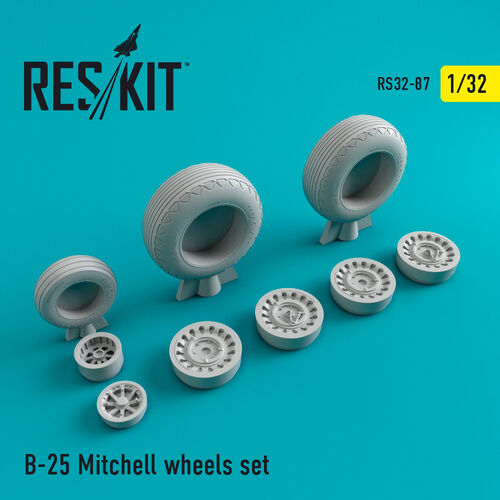 RES/KIT 32-0087 B-25 Mitchell wheels set